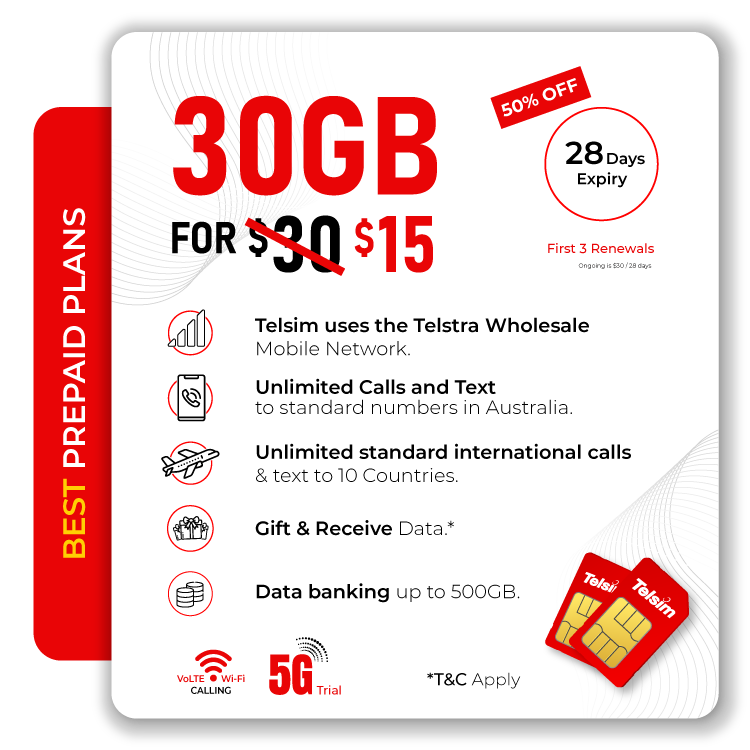 Telsim 100GB Prepaid Plan for 180 Days - Sim Planet