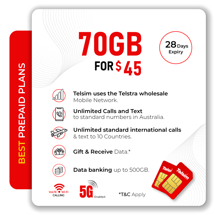 Telsim 220GB Prepaid Plan for 365 Days - Sim Planet